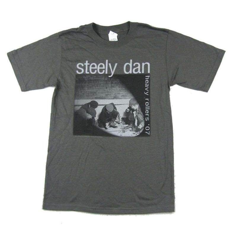 SJHJA Steely Dan Heavy Rollers 2007 Tour Gray Official T-Shirt Merch ...