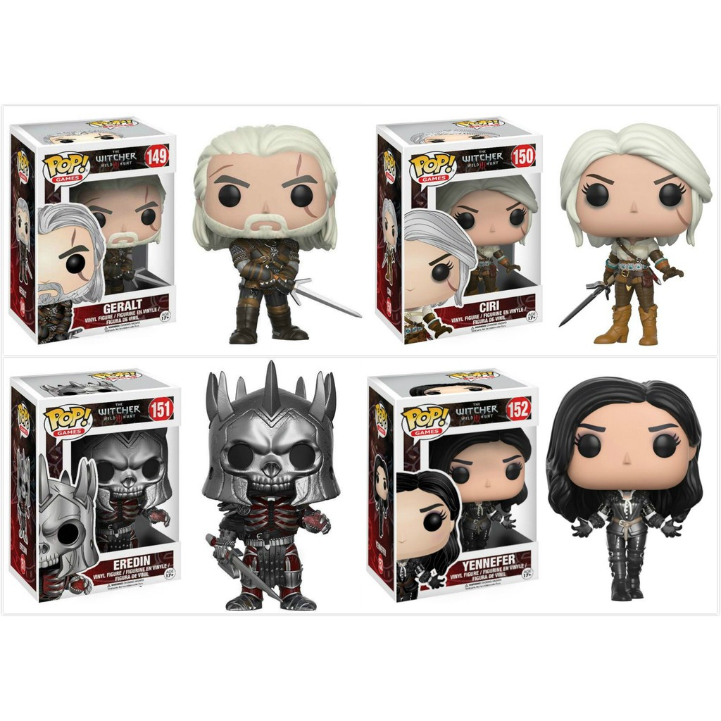 Funko Pop 149 150 151 152 The Witcher Wild Hunt Geralt Ciri Eredin ...