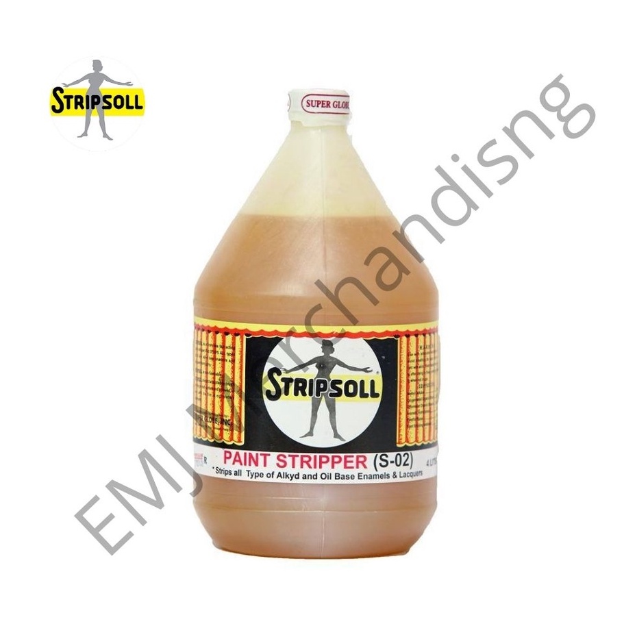 EMJ Stripsoll Paint and Varnish Remover Gallon for Metal Wood Car ...