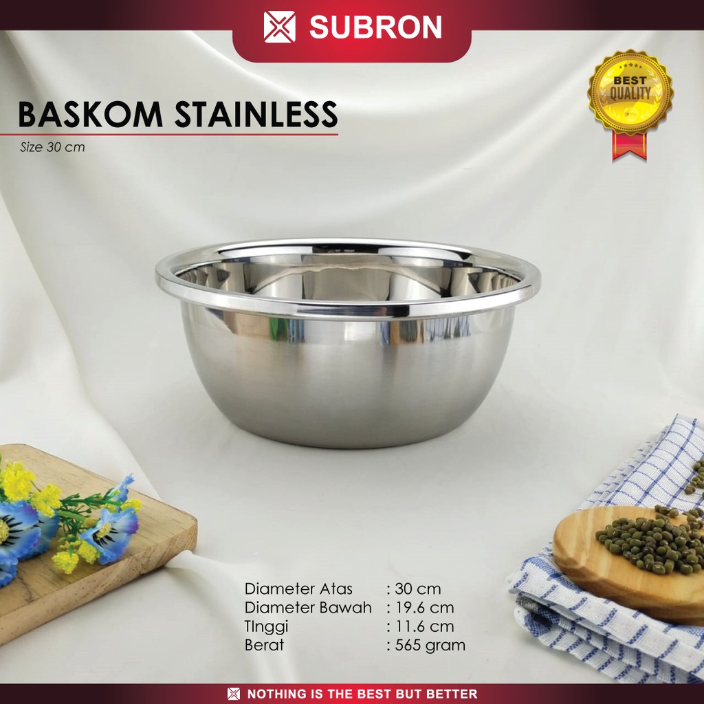 Subron Basin 30cm high, thick, Multi-function stainless steel container ...