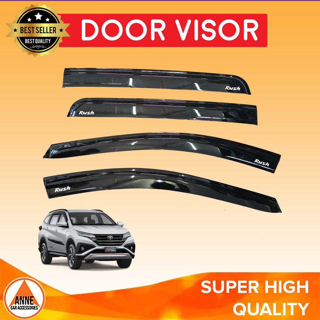 Door Visor for Toyota Rush G E 2018 2019 2020 2021 2022 2023 2024 Model ...