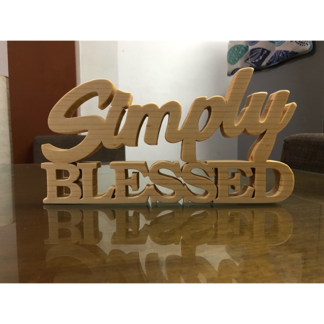 Simply Blessed, table top or wall mounted display | Shopee Philippines