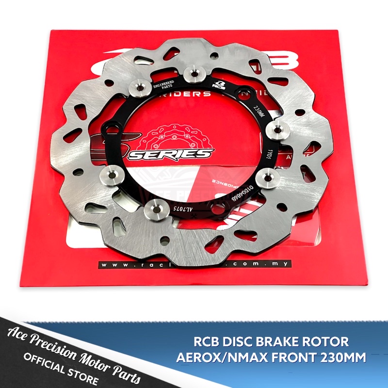 RCB S-SERIES ALLOY DISC AEROX/NMAX FRONT (FLOATING) 230MM | Shopee ...