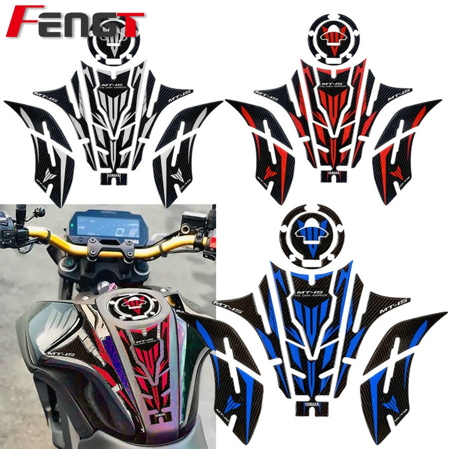 [FENGT] Suitable For Yamaha MT-15 MT15 Full Set 3D Fuel Tank Sticker ...