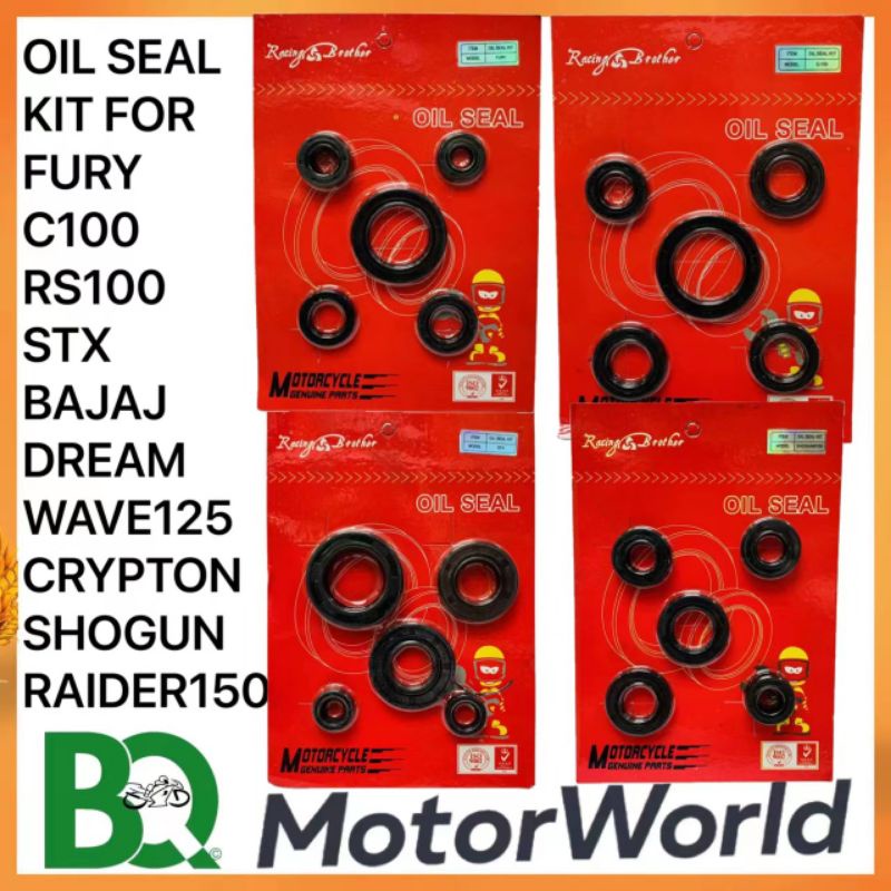 Oil Seal Kit Racing brother For Fury C100 Bajaj Stx Dream Shogun/R150 ...