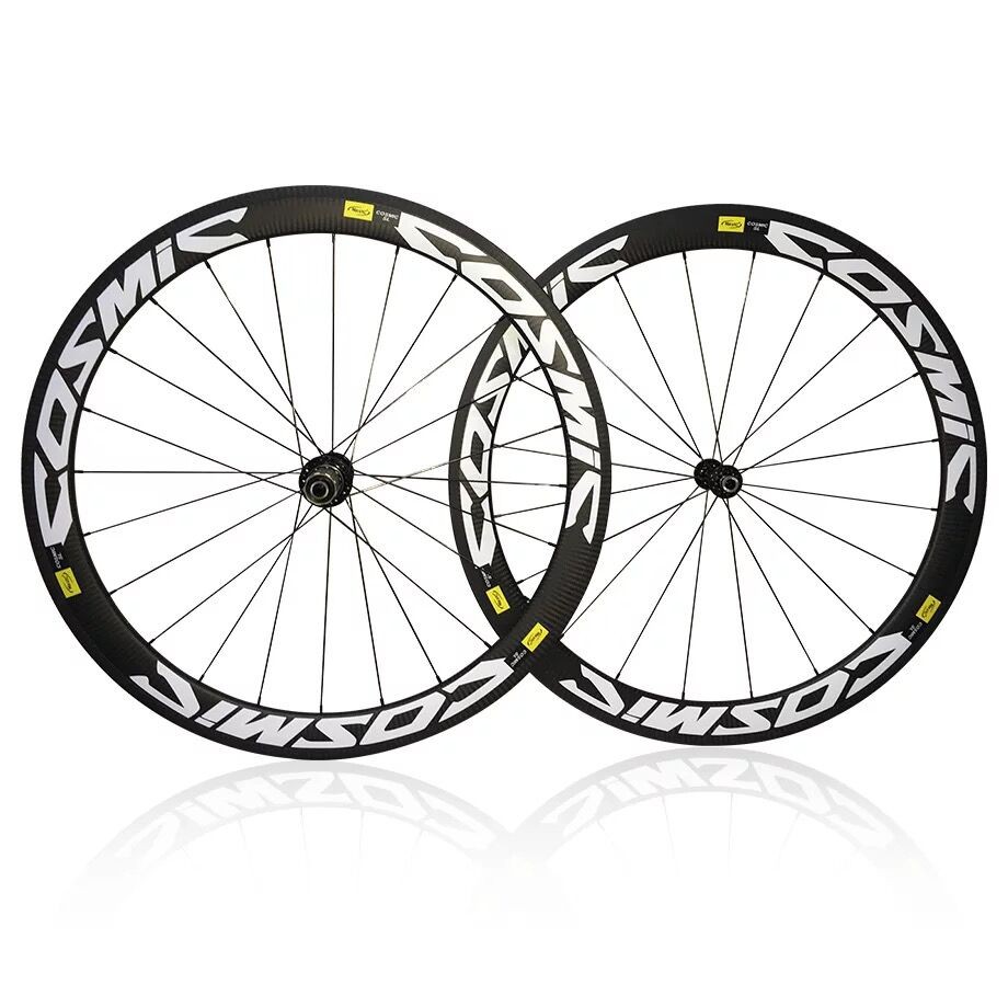 cosmic carbon road wheels 50mm clincher 700c 23MM rims cosmic or SLR ...