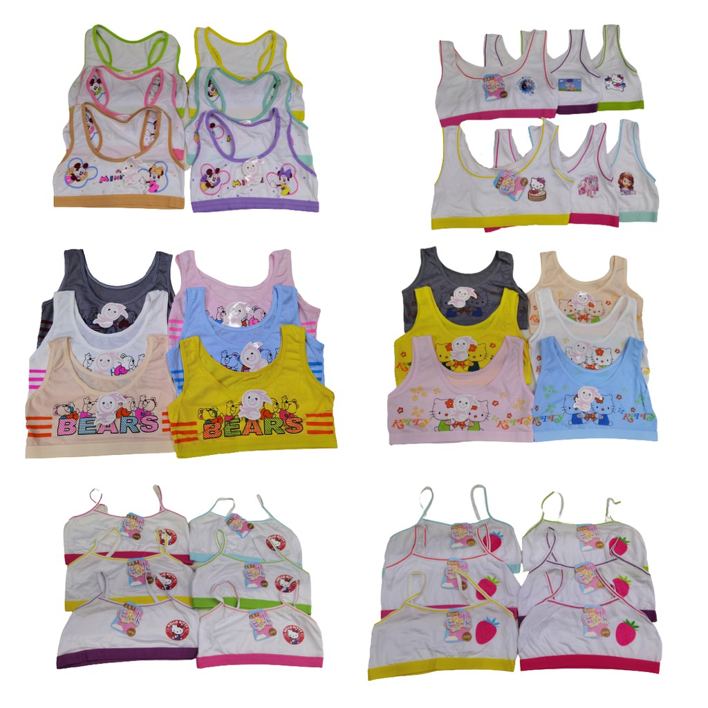 bluebluestudio Girl’s Sando Baby Bra For 7-12 Years Old Teenage Girl ...