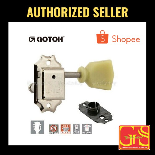 Gotoh SD510-SL-HAPM-NI Locking Tuner - Kluson Type - R3L3 (NICKEL) | Shopee Philippines