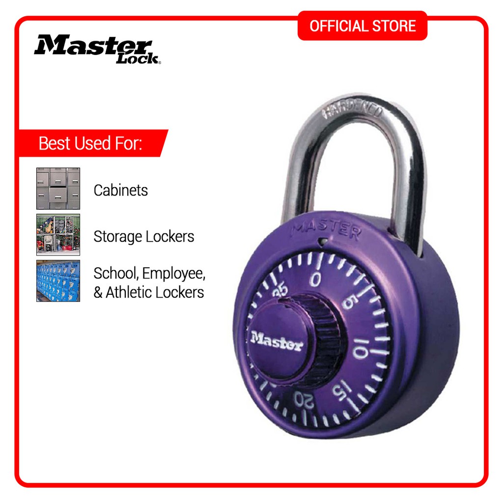 Master Lock Dial Combination Padlock (Purple) | Shopee Philippines