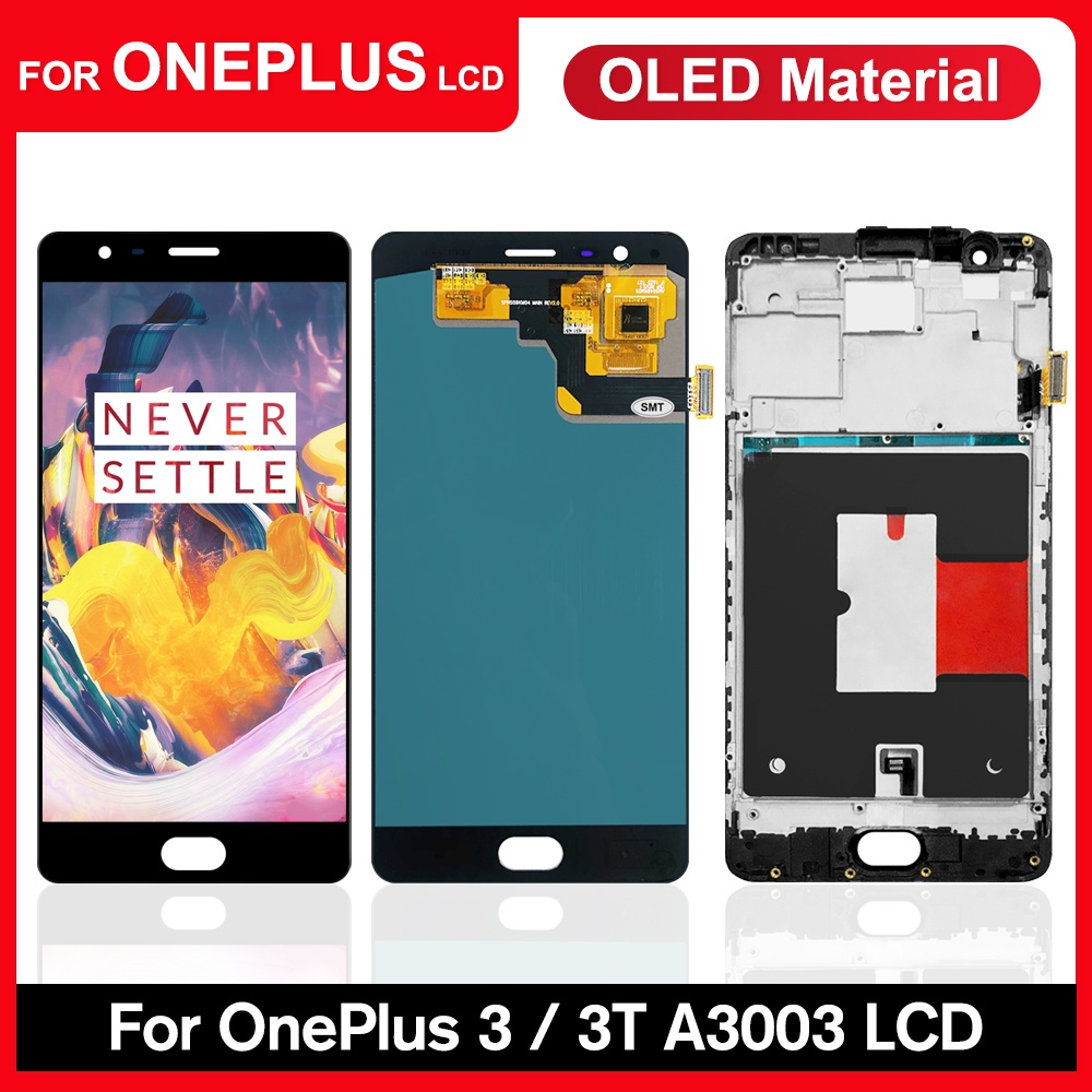 OLED For OnePlus 3 3T LCD Display Touch Screen Digitizer For one plus 1 ...