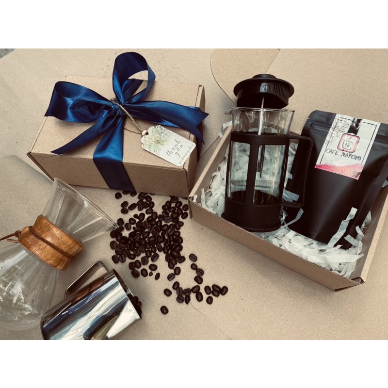 coffee gift set(350ml french press 30grams ground coffee MINIMUM 4 SET ...