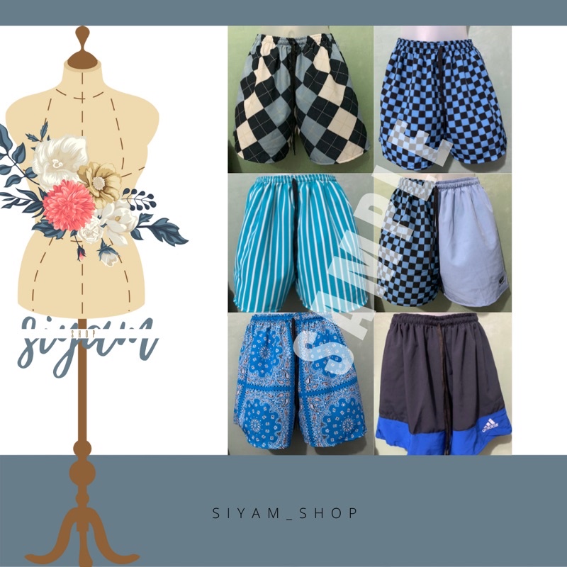 Taslan Short Unisex Freesize (More design) | Shopee Philippines