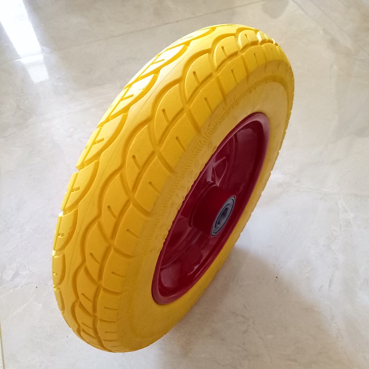 14 inch polyester foam wheel solid wheel tiger car tire trolley tire ...