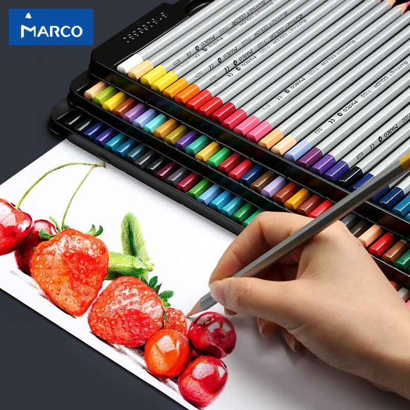 Marco RAFFINE dry colored pencils 12/24/36/48/50/72 colors (paper box ...