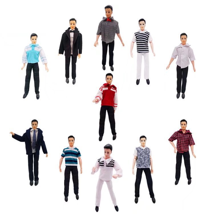 30cm Ken Male Doll Clothes Toy Set Two-piece Casual Men's Dress Up Game ...