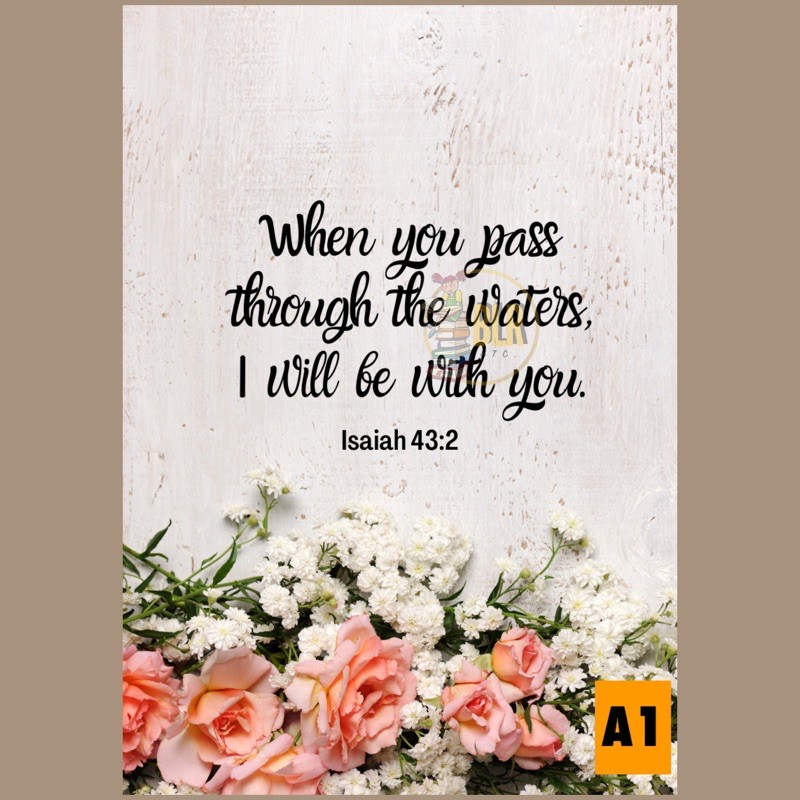 Wall Decor A4 size - Bible Verses (Laminated, Sintra Board) | Shopee ...