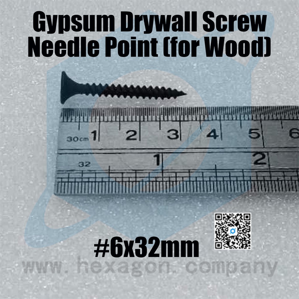 Gypsum Screw 3/4" 1" 1-1/4" 1-1/2" 2" 2-1/2" 3" Black Screw Wood Screw ...
