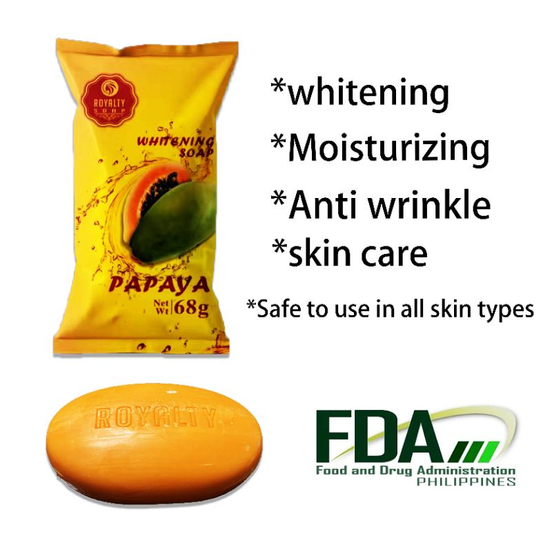 Royalty Papaya Whitening Soap 68g Original (skin care whitening ...