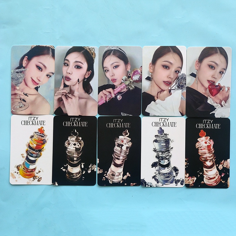 5pcs/set ITZY photocards CHECKMATE Ryujin Yeji collection card Postcard ...