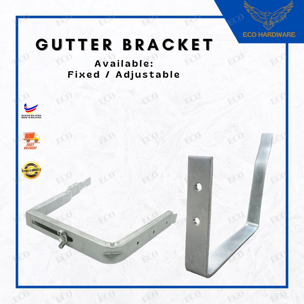 SAKURA Fixed Gutter Bracket Adjustable Gutter Bracket Gutter Rainwater ...