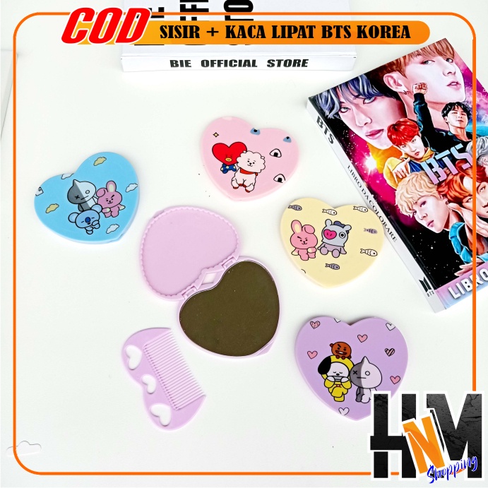Comb+portable Glass Character BTS Import Korea | Shopee Philippines