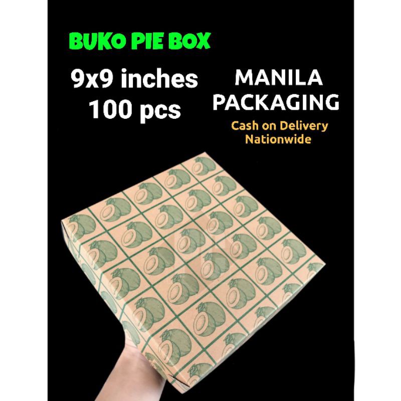 [100 pcs] Buko box 9x9 inches | Shopee Philippines