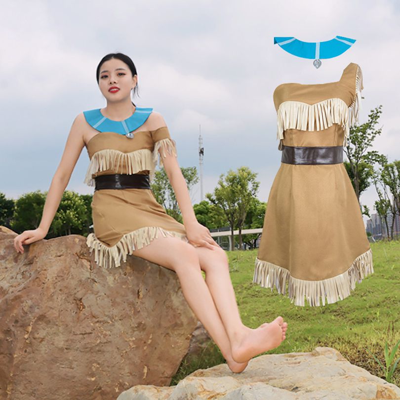 Disney Princess Pocahontas Indian Cospaly Costume Women Adult Halloween ... Disney Princess Pocahontas Indian Cospaly Costume Women Adult Halloween ...