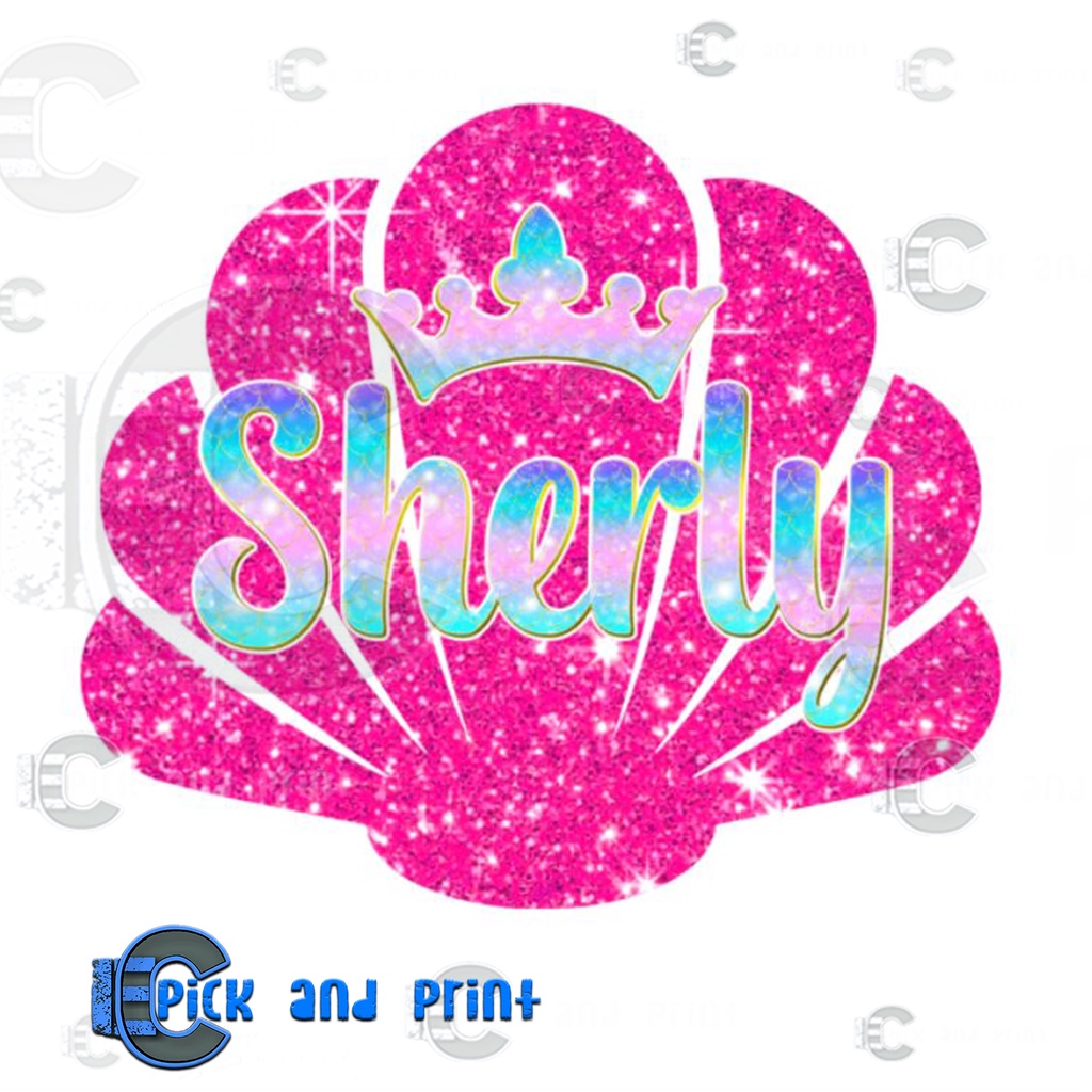 Glittered Shell Mermaid Under the Sea Theme Inspired for DIY Party ...