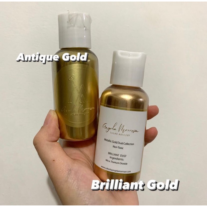 Angela Morrison non toxic gold dust/ luster dust/ gold powder | Shopee ...
