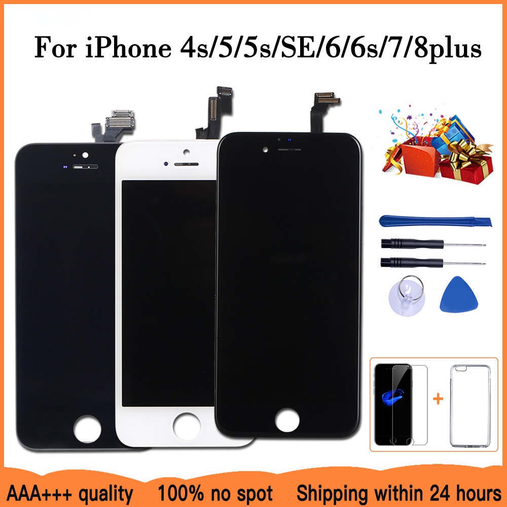 AAA+++LCD Display For iPhone 6 7 8 6S Plus Touch Screen Replacement For ...