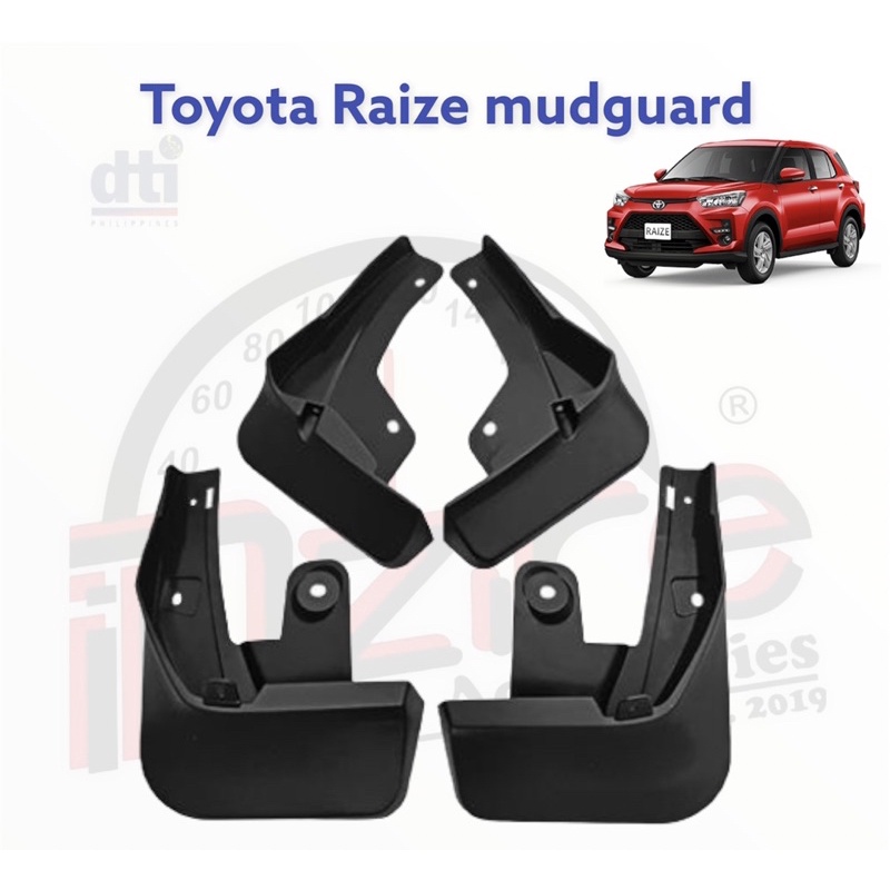 Toyota Raize mudguard 2020 onwards | Shopee Philippines