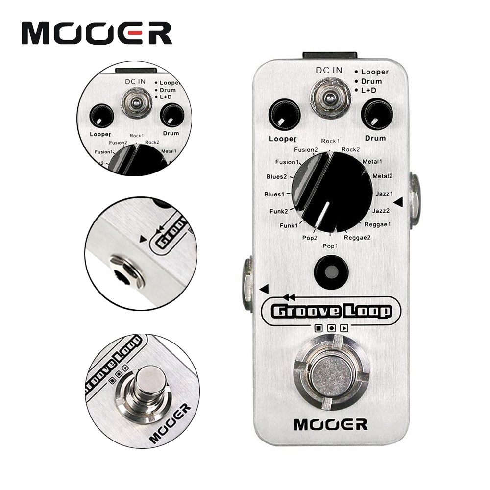 MOOER Groove Looper Bass Electric Guitar Pedal Effects Processor Loop ...