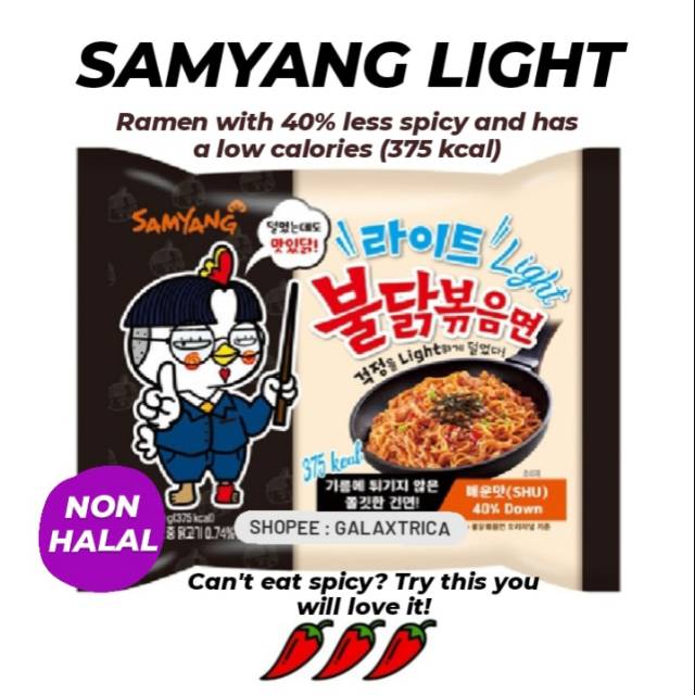 Samyang Light Spicy Samyang Low Calcium | Shopee Philippines