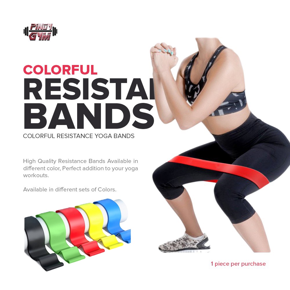 【5PCS/Set】Yoga Resistance Bands / Elastic Bands / Yoga Loops | Shopee ...