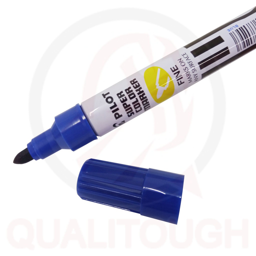 Pilot permanent marker - fine broad (black / red / blue / green ...