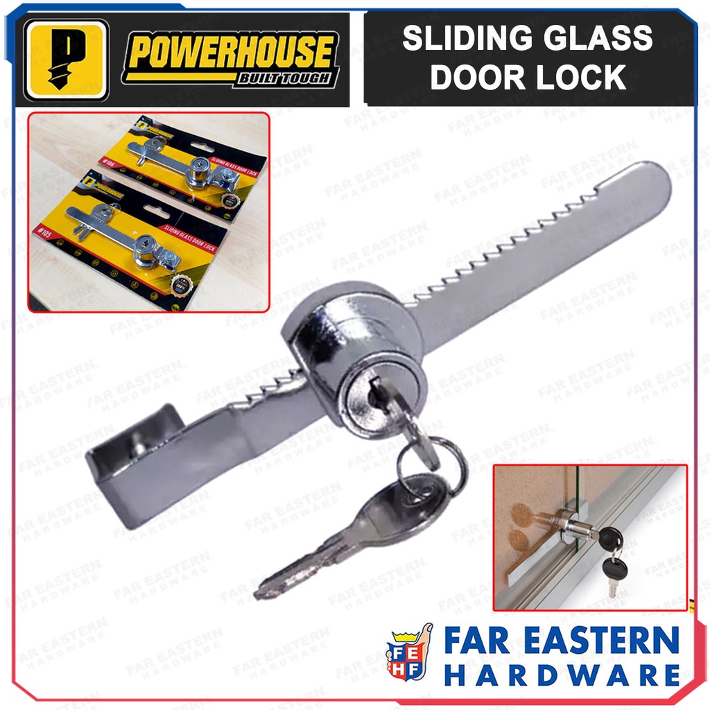 POWERHOUSE Sliding Glass Door Lock | Shopee Philippines