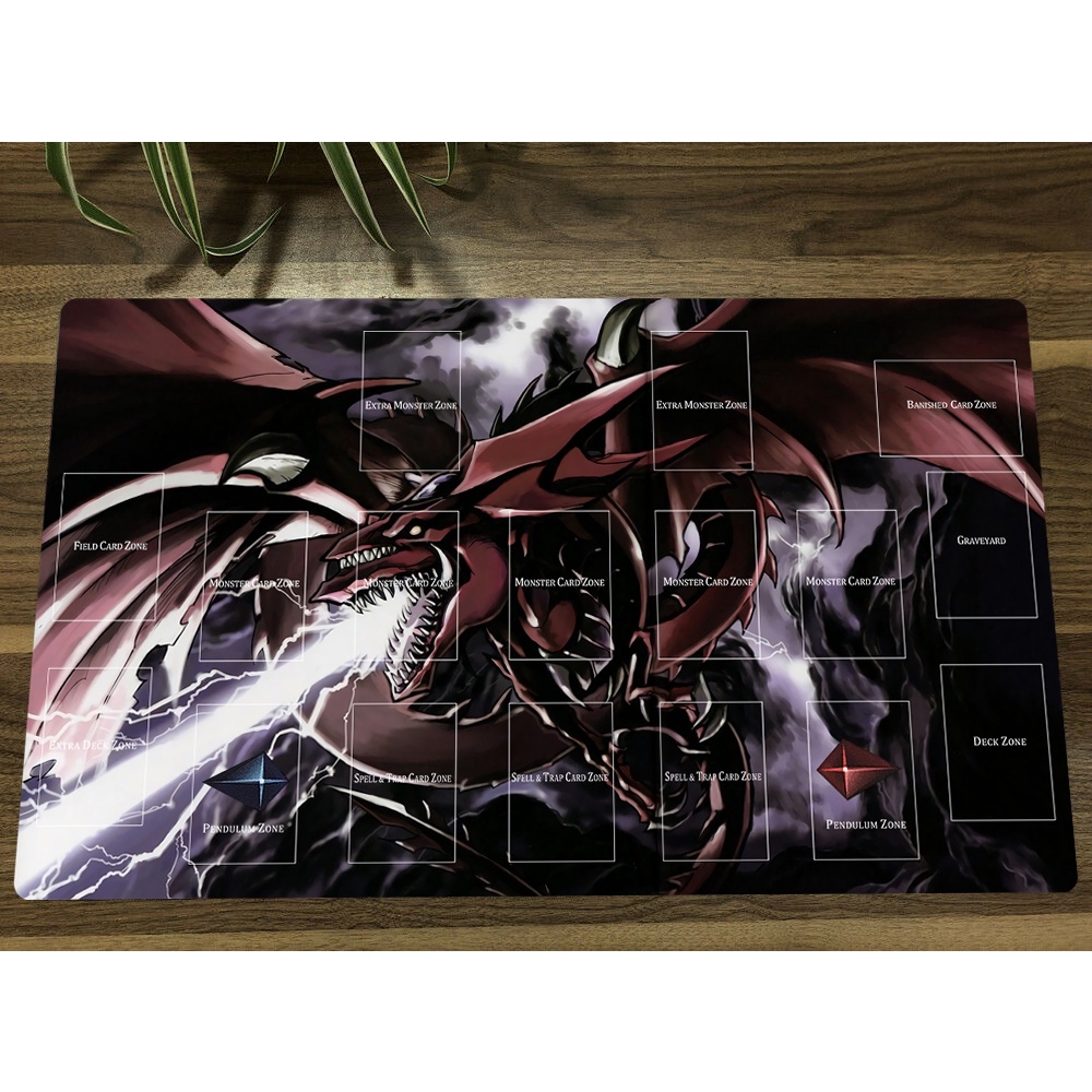New YuGiOh Playmat Slifer the Sky Dragon CCG TCG Mat Trading Card Game ...