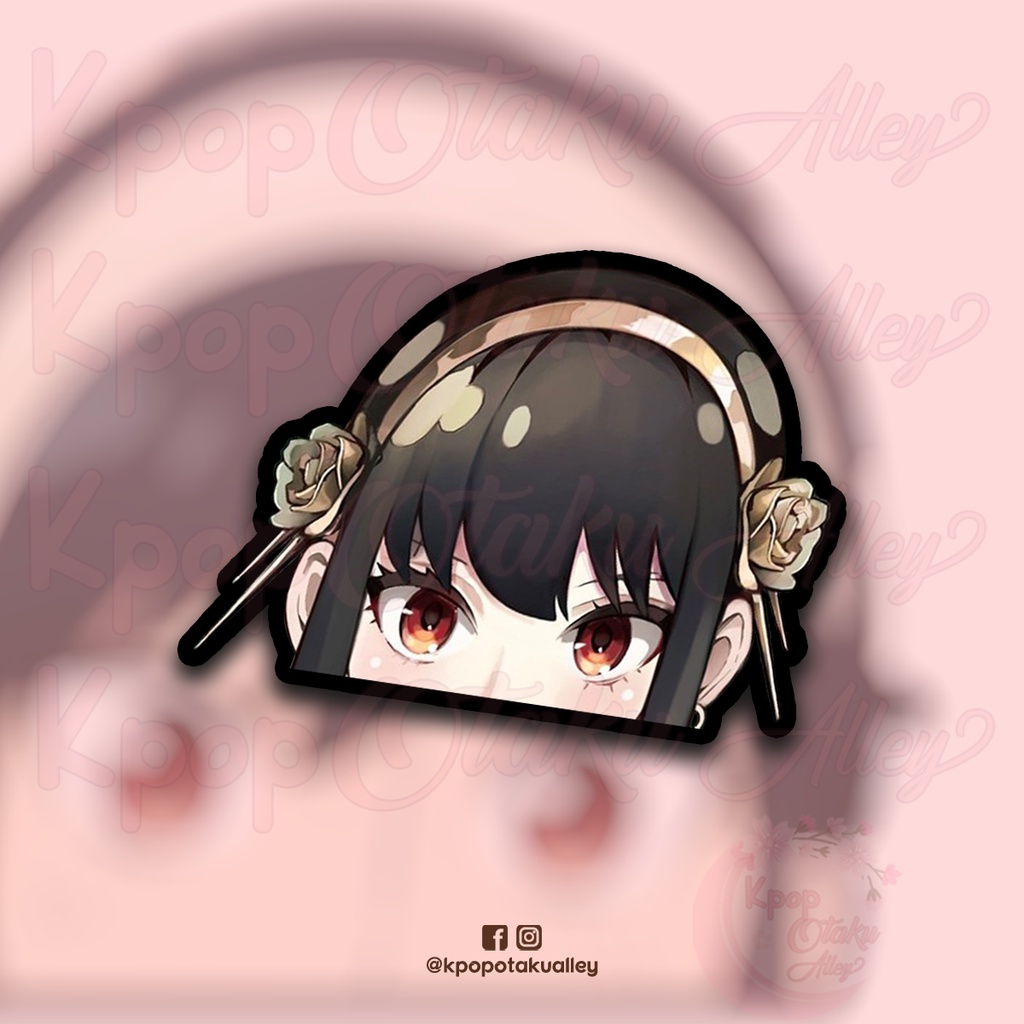 Yor Forger - Spy x Family Peeker Sticker | Kpop Otaku Alley Stickers ...