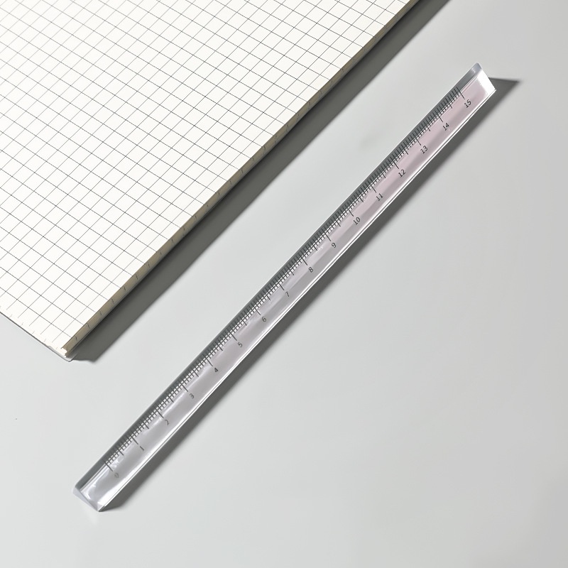 Minimalist Prism Transparent Drawing Ruler 15 cm and 20cm | Shopee ...