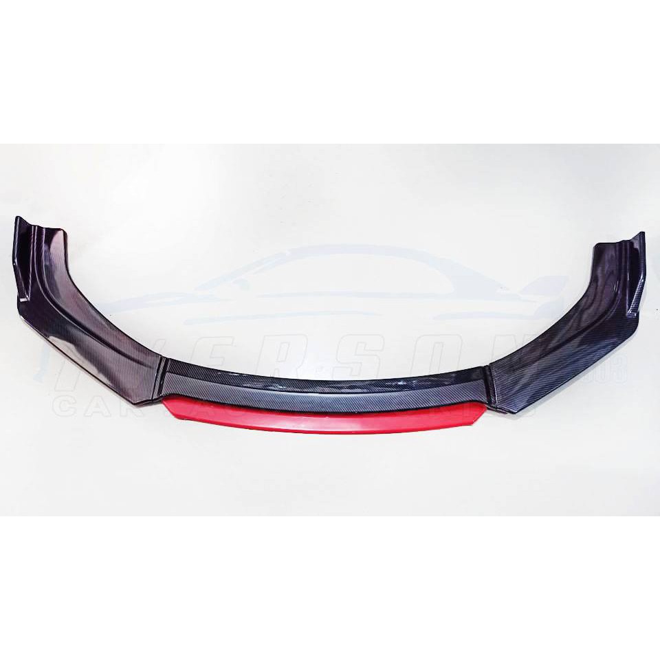 Universal Front Diffuser Double Lip Chin for Sedan (Carbon) | Shopee ...