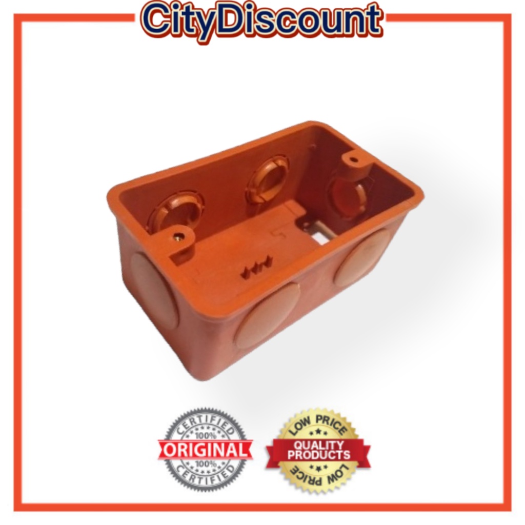 TLX Pvc orange Junction box, Utility box, Junction box cover for ...
