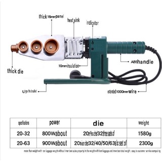 PPR Heater / Fusion Machine With Mould Size 20, 25, 32, | Shopee ...