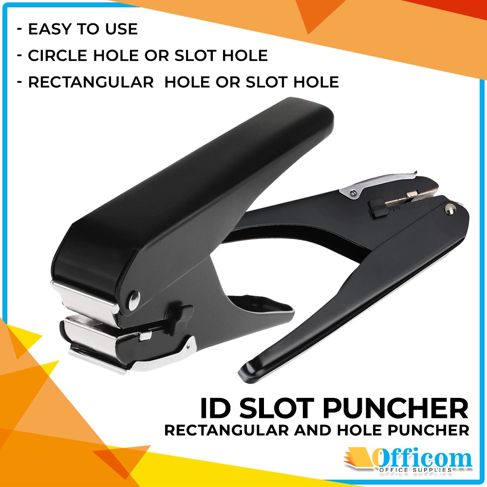 ID Slot Puncher (Rectangular and Hole Puncher) Officom | Shopee Philippines