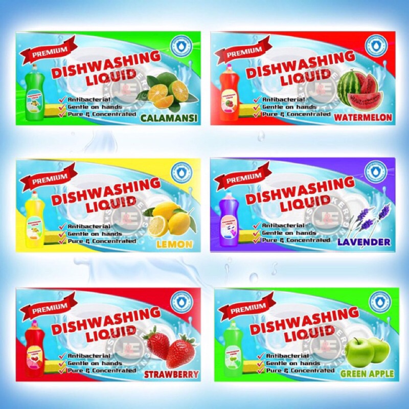 STICKER LABEL FOR DISHWASHING LIQUID 15PCS. | Shopee Philippines