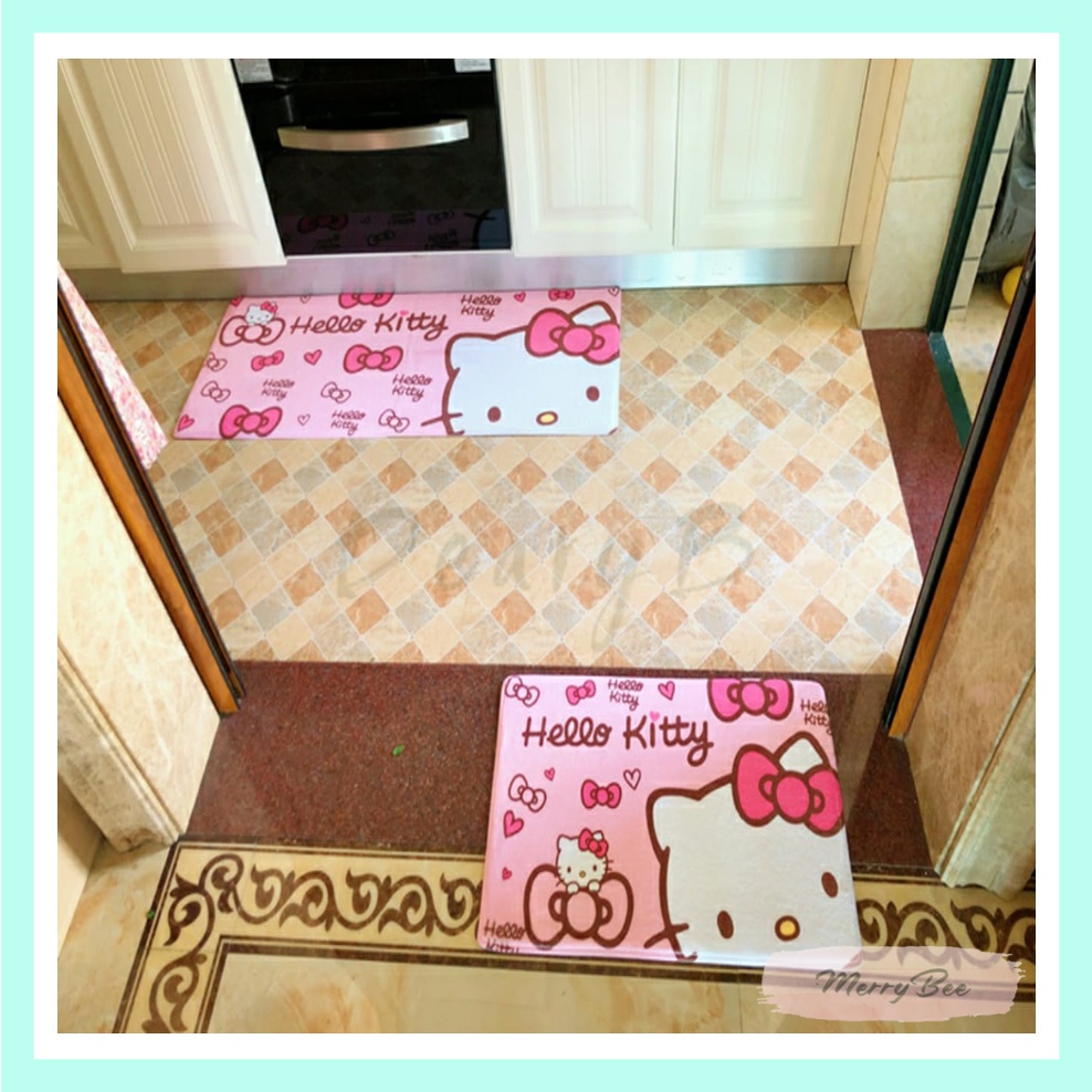 Cutie Cutie Floor Mat /pengalas kaki ( hello kitty/LINE friends/melody ...