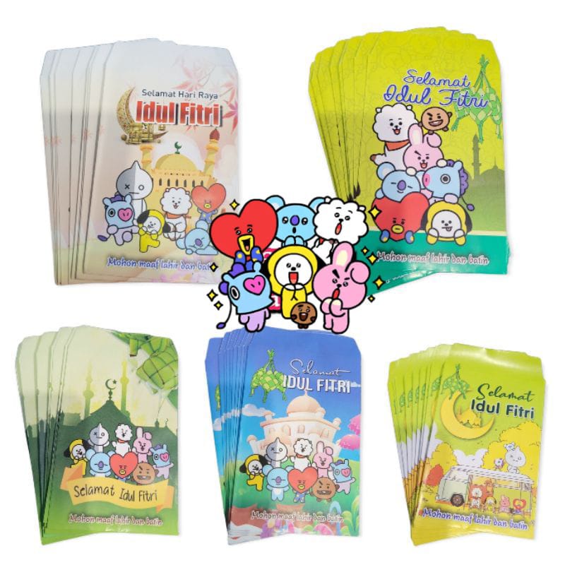 Eid Envelope ART BT21 BTS HELLO KITTY FROZEN Contents 10 Glossy Ramadan ...