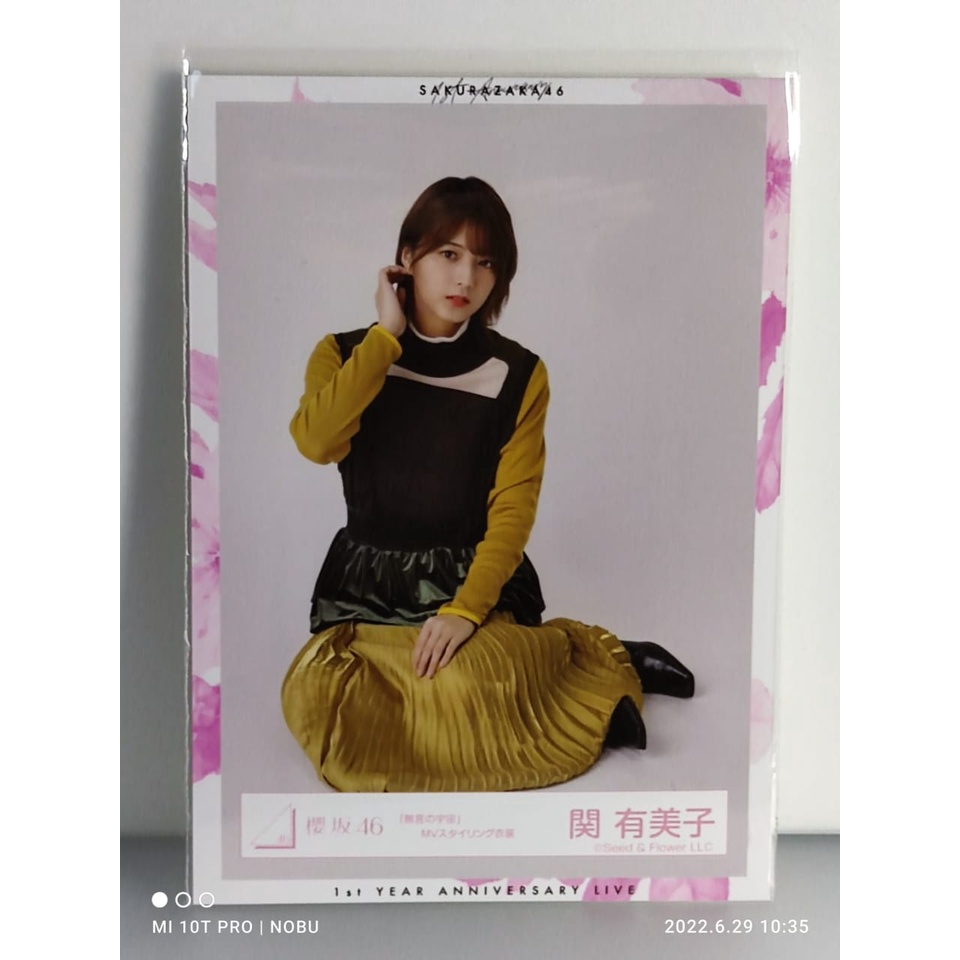 Photopack Seki Yumiko Sakurazaka46 Mugon no Uchuu MV Styling Suwari ...