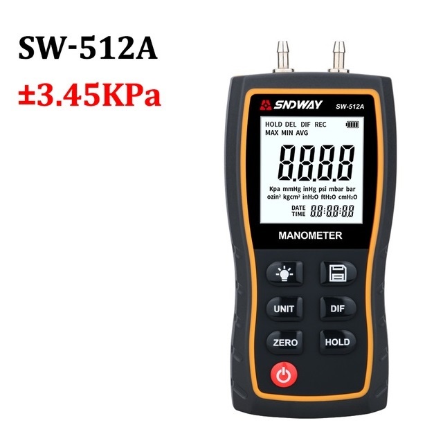 Sndway differential pressure gauge digital pressure gauge barometer positive and negative ...