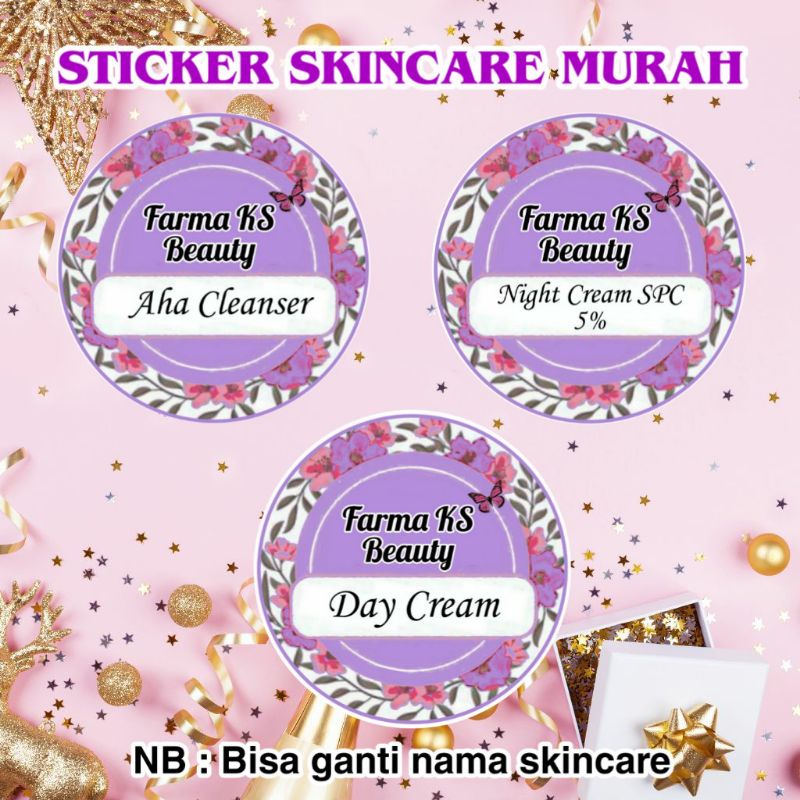 MINIMAL Skincare Stickers Price PER PCS (Minmum ORDER 100 PCS) | Shopee ...