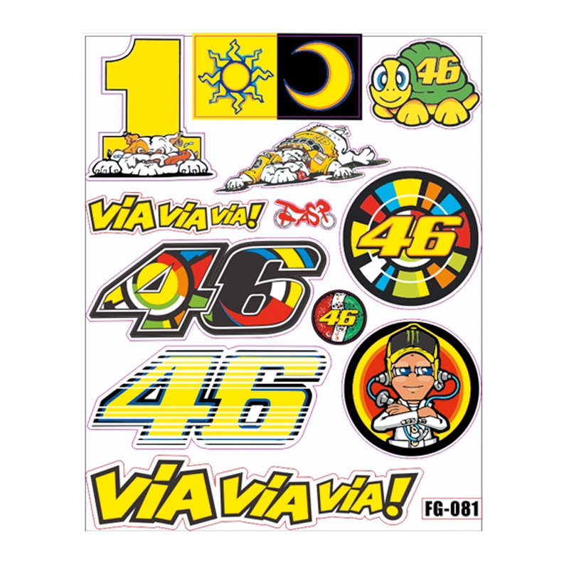 For yamaha honda reflective sticker for motorcycle helmet stickers ...